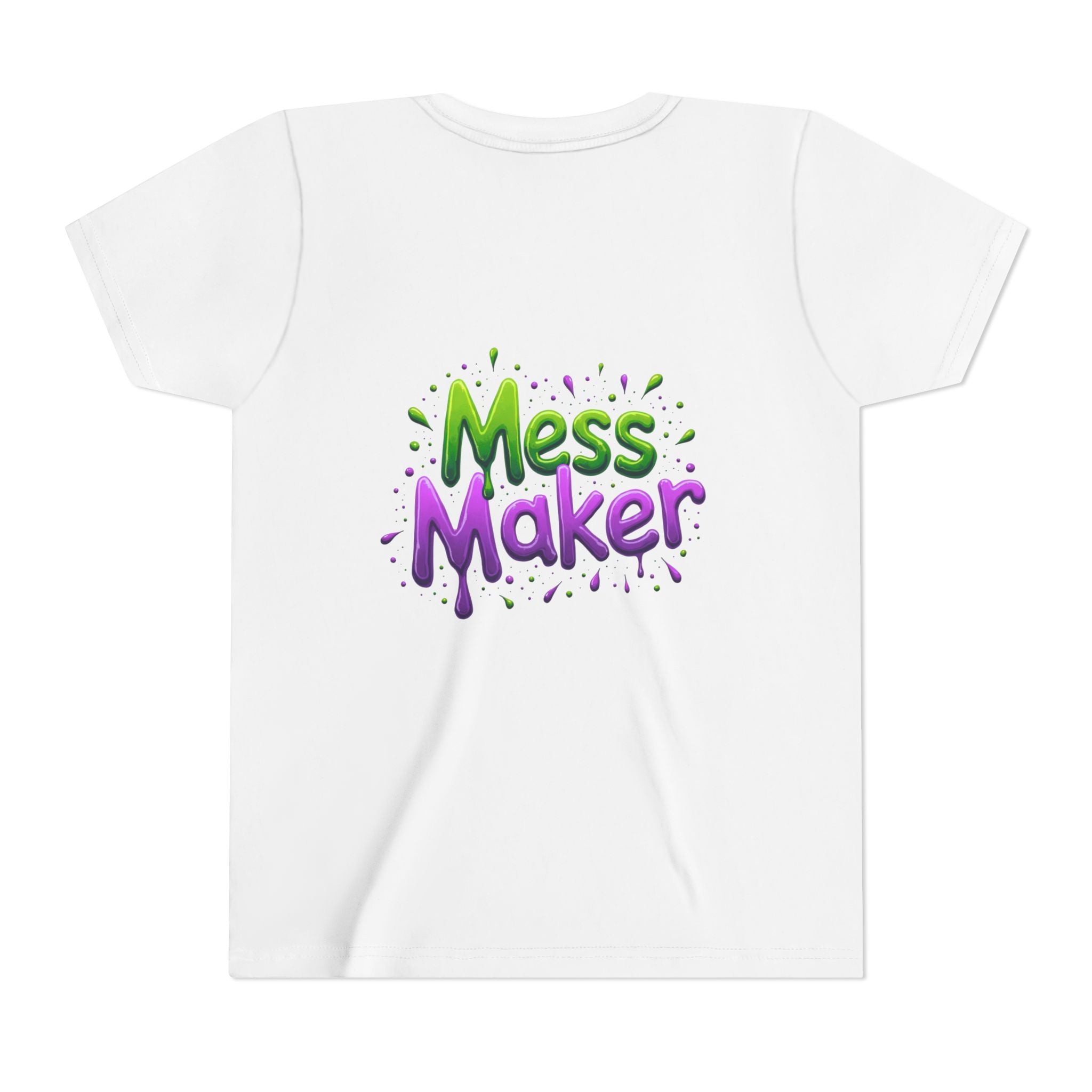 Youth Tee — "Mess Maker" Kids T‑Shirt (Playful Paint Splatter Design ...