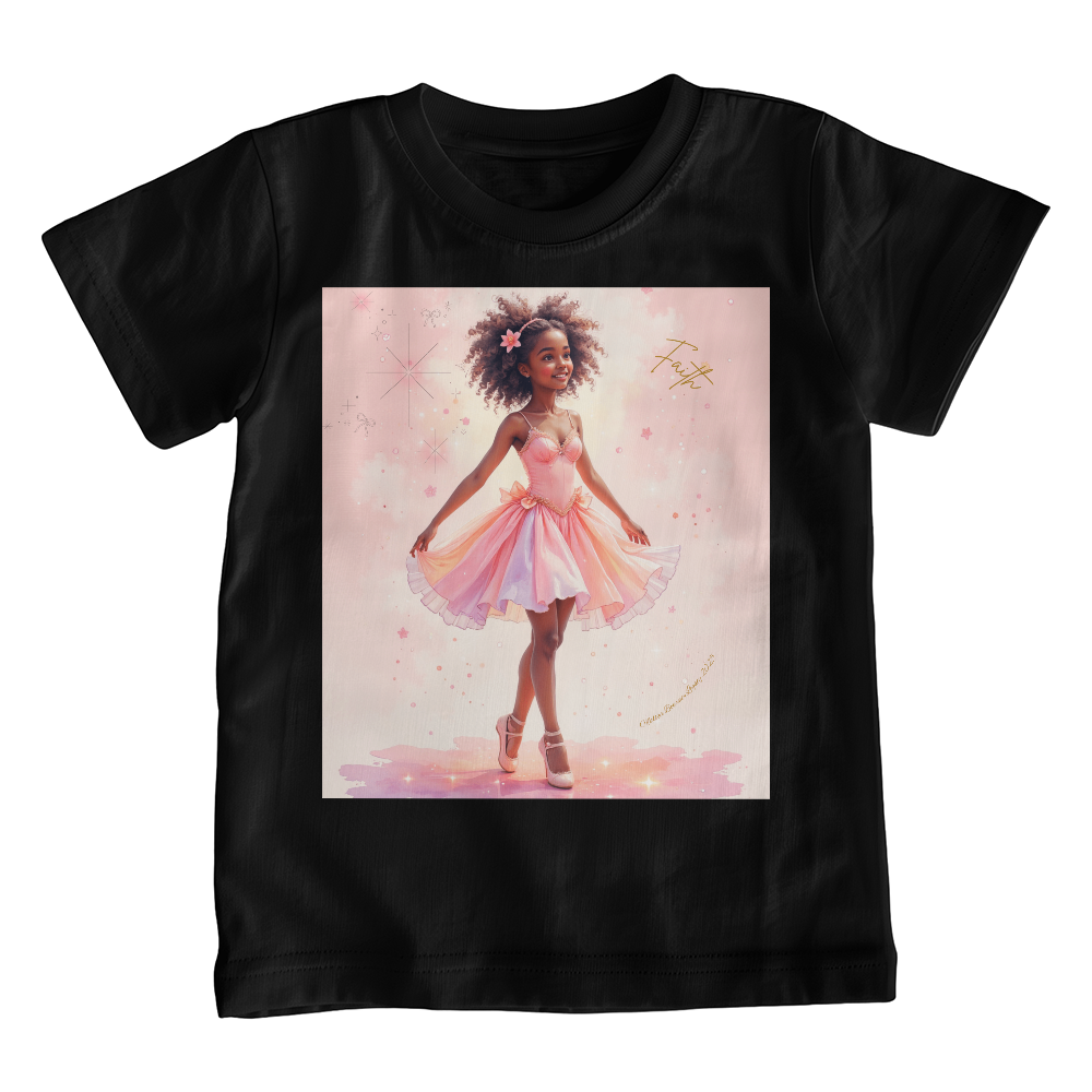 Ballerina Youth T-shirt: Faith – Malika Bourne Legacy