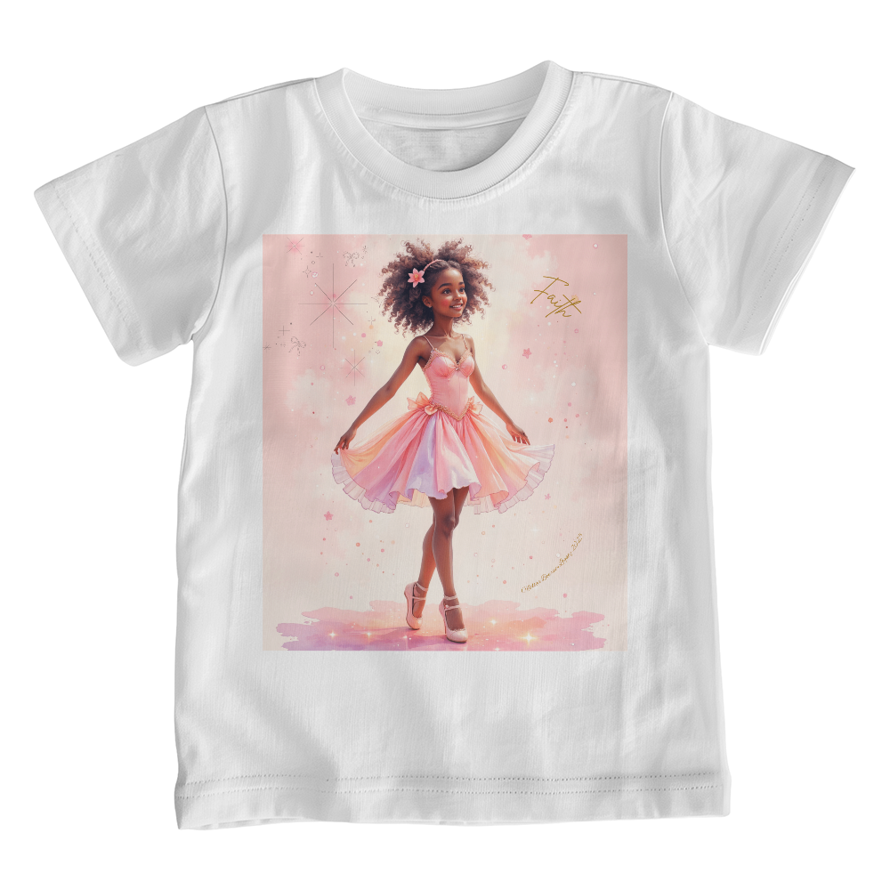 Ballerina Youth T-shirt: Faith – Malika Bourne Legacy